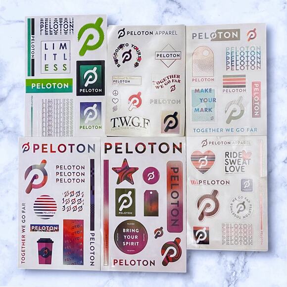 Peloton | Other | Five 5 Peloton Stickers Decals Sheets 5 Stickers ...